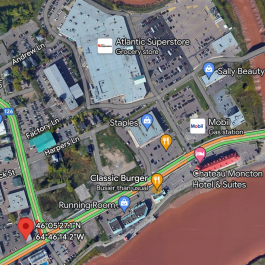 Moncton, New Brunswick - Main Street - Lateral Digital Billboard #093