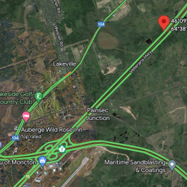 Route 15 - Greater Moncton, NB - Highway Signage #071