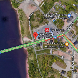 Bathurst, New Brunswick - Bridge Street - Billboard #201