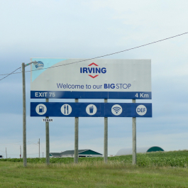 Route 2 - Grand Falls, New Brunswick - Highway Signage #478