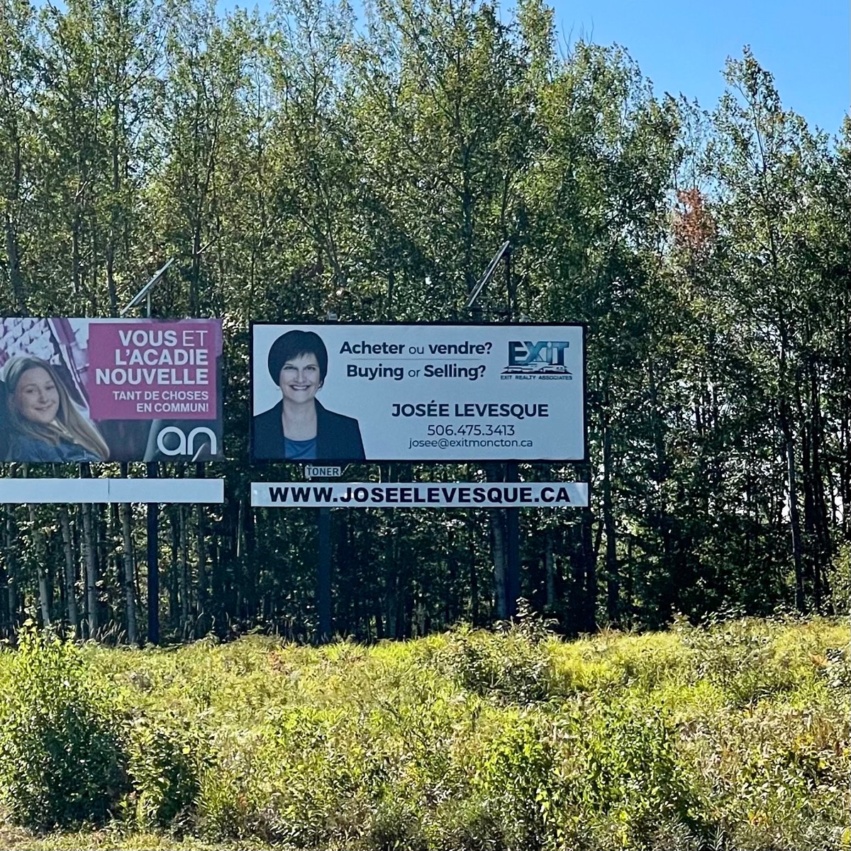Route 15 - Moncton, NB - Highway Billboard #418